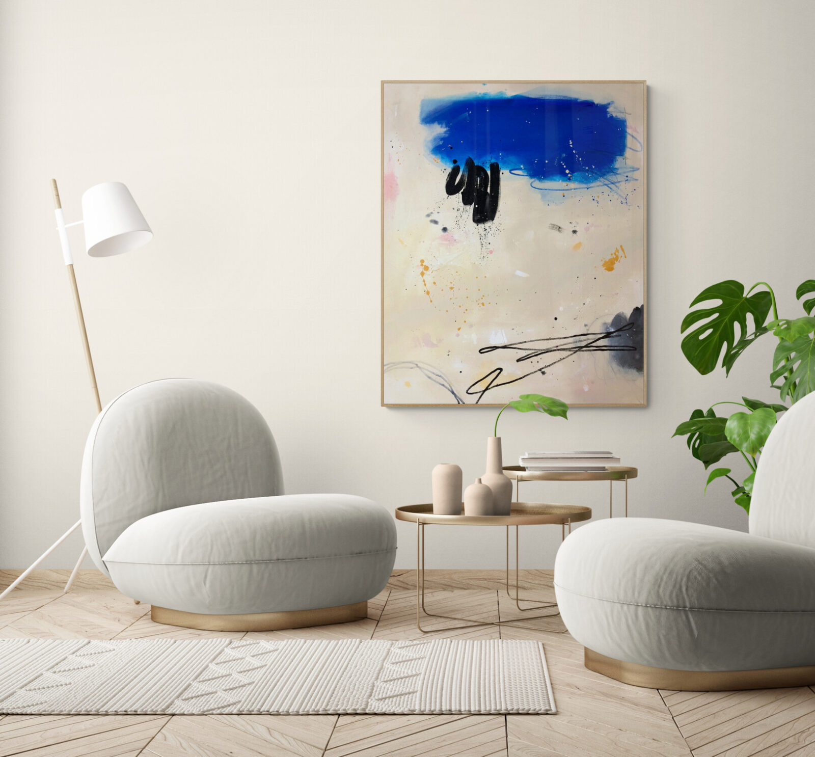 Raw Canvas No. 9 81 x 100 cm Sold - Jimmy Ralsmark