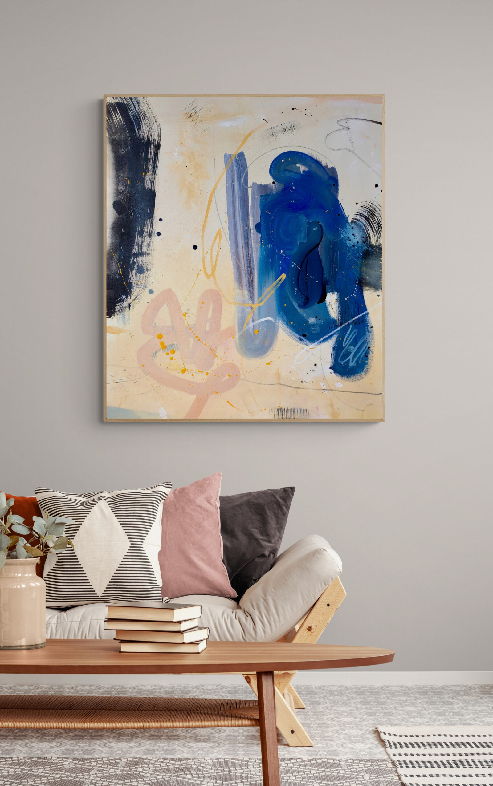 Raw Canvas No. 7 81 x 100 cm Sold - Jimmy Ralsmark